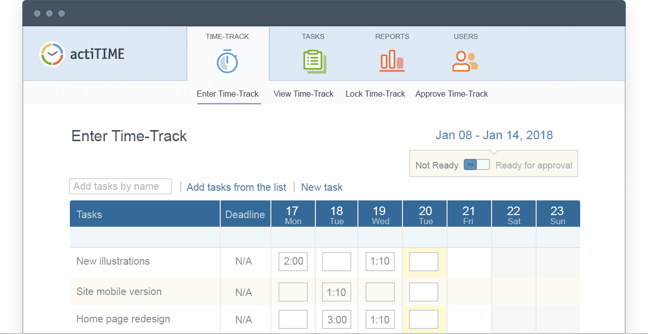 actiTIME Pricing, Reviews and Features (July 2021) - SaaSworthy.com