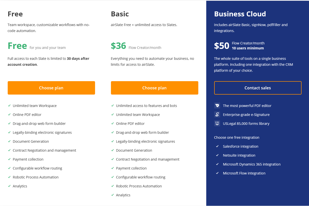 airSlate Pricing, Reviews and Features (May 2021) - SaaSworthy.com