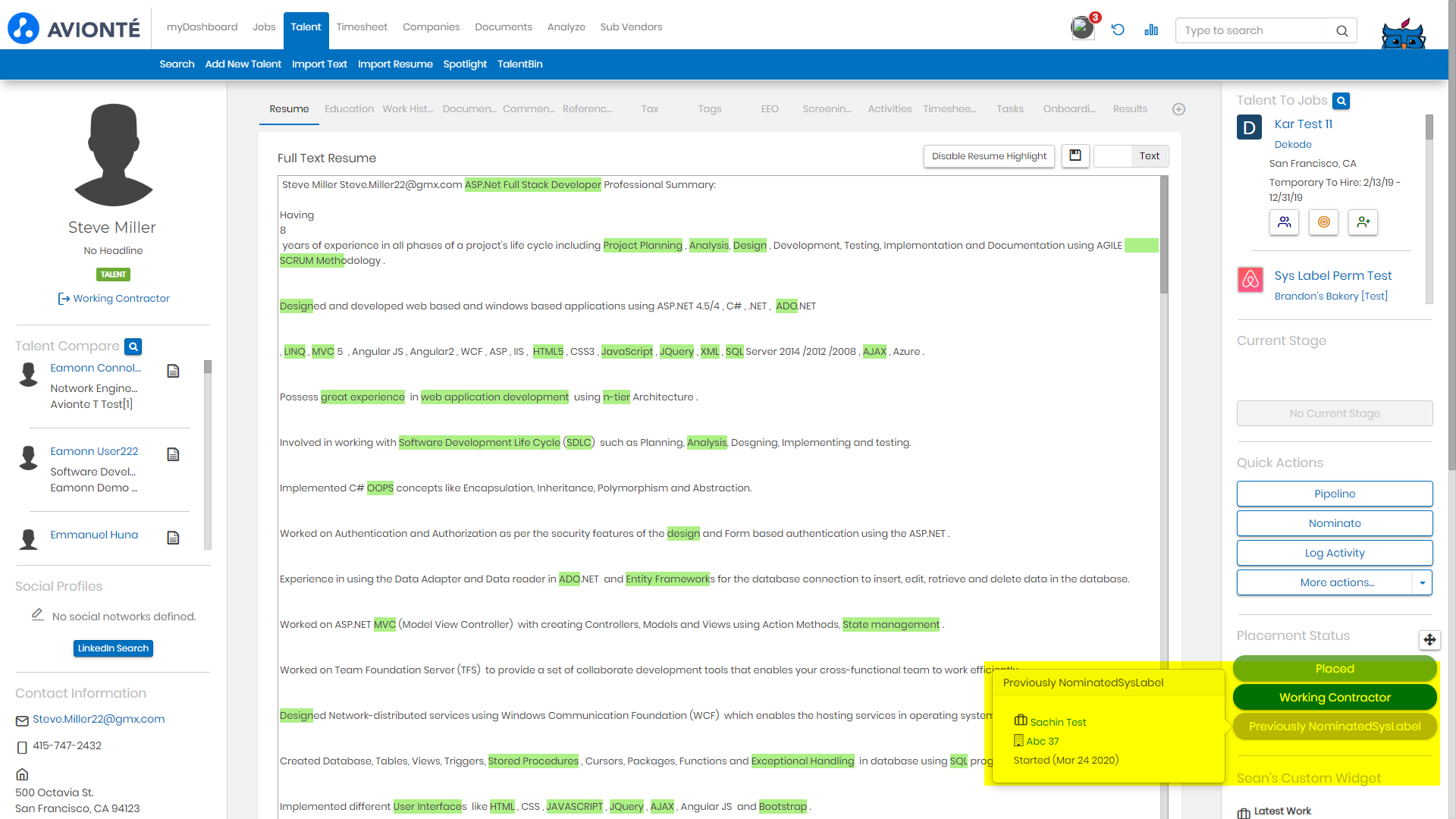 Avionte Staffing Software Pricing, Reviews and Features (October 2020 ...