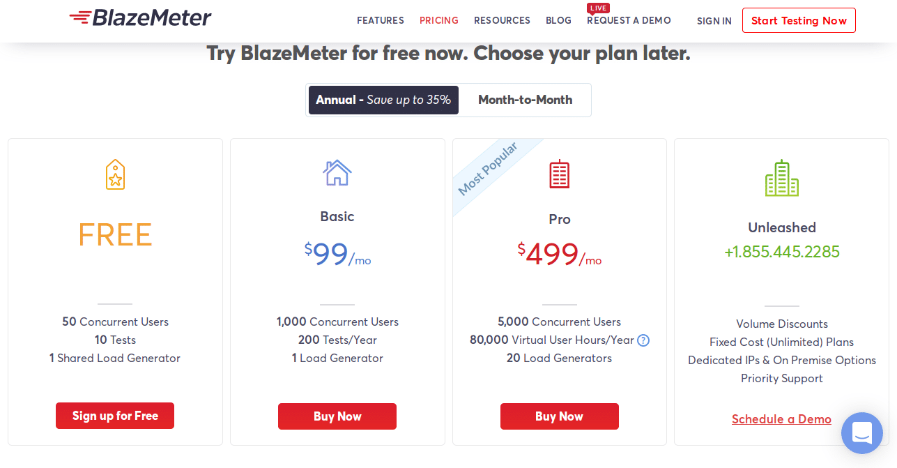 BlazeMeter Pricing, Reviews and Features (June 2020) - SaaSworthy.com