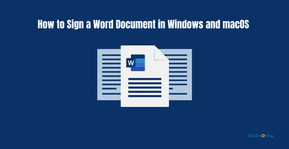 How to Sign a Word Document on Windows and macOS (2025)