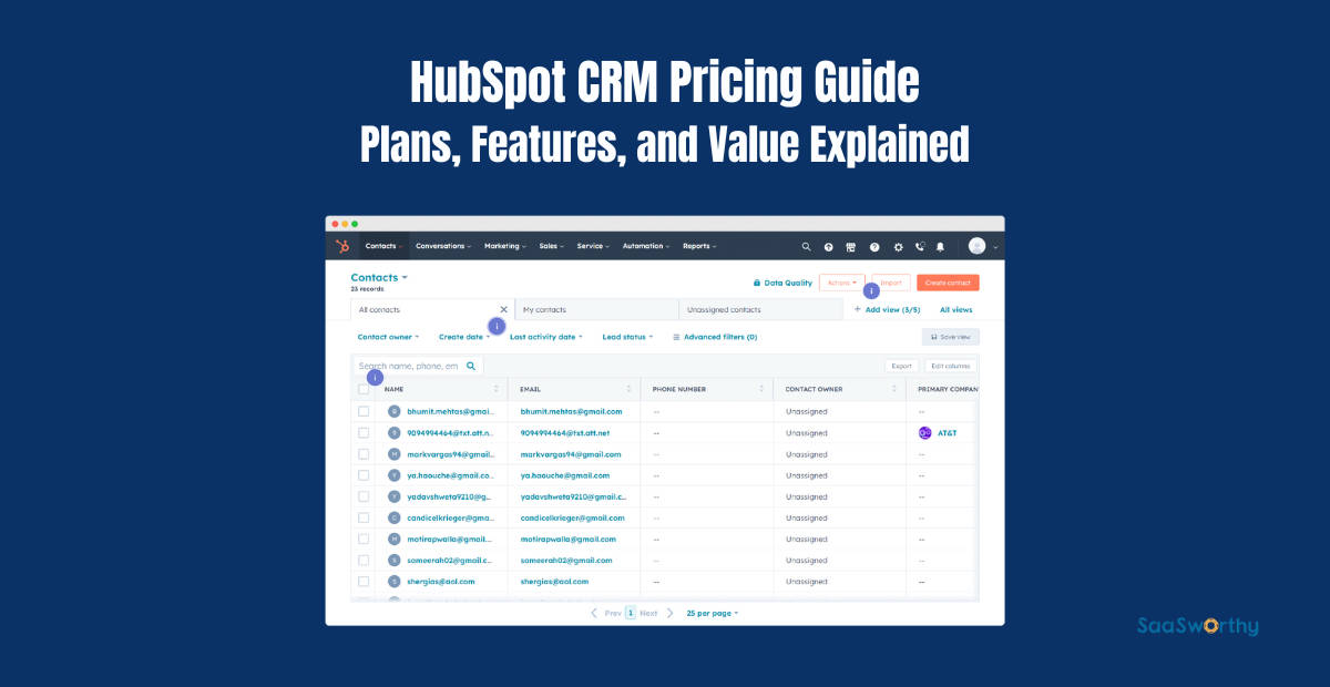 HubSpot CRM Pricing Guide 2026: Plans, Features, and Value Explained ...