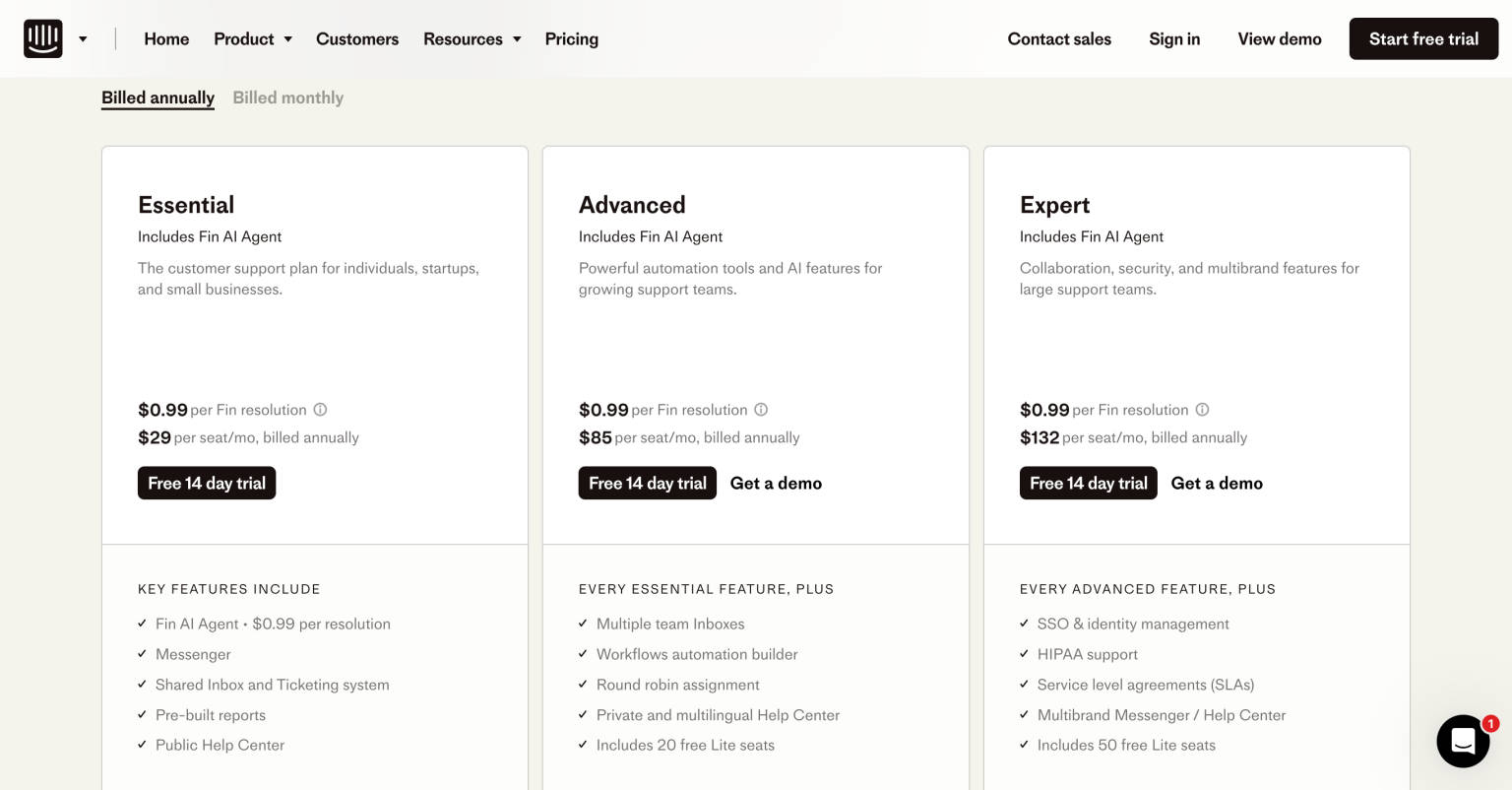 Intercom Pricing Plans (2025): Core, Fin AI, Add-ons & Startup ...