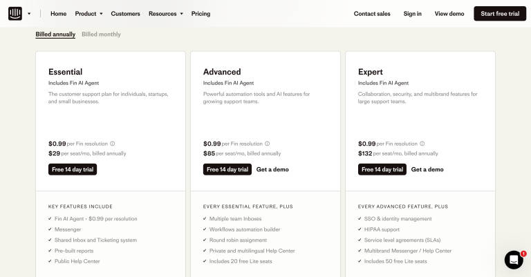 Intercom Pricing Plans (2025): Core, Fin AI, Add-ons & Startup ...