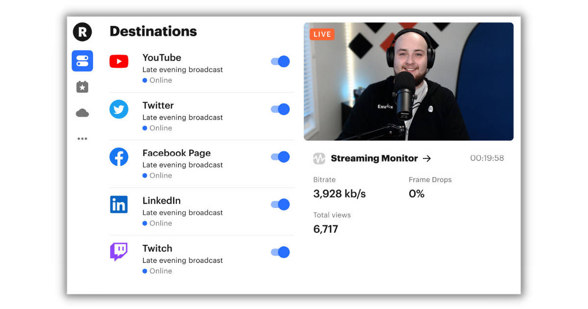 Share Your Live Feeds Easily with These 6 Best Live Stream Software for ...