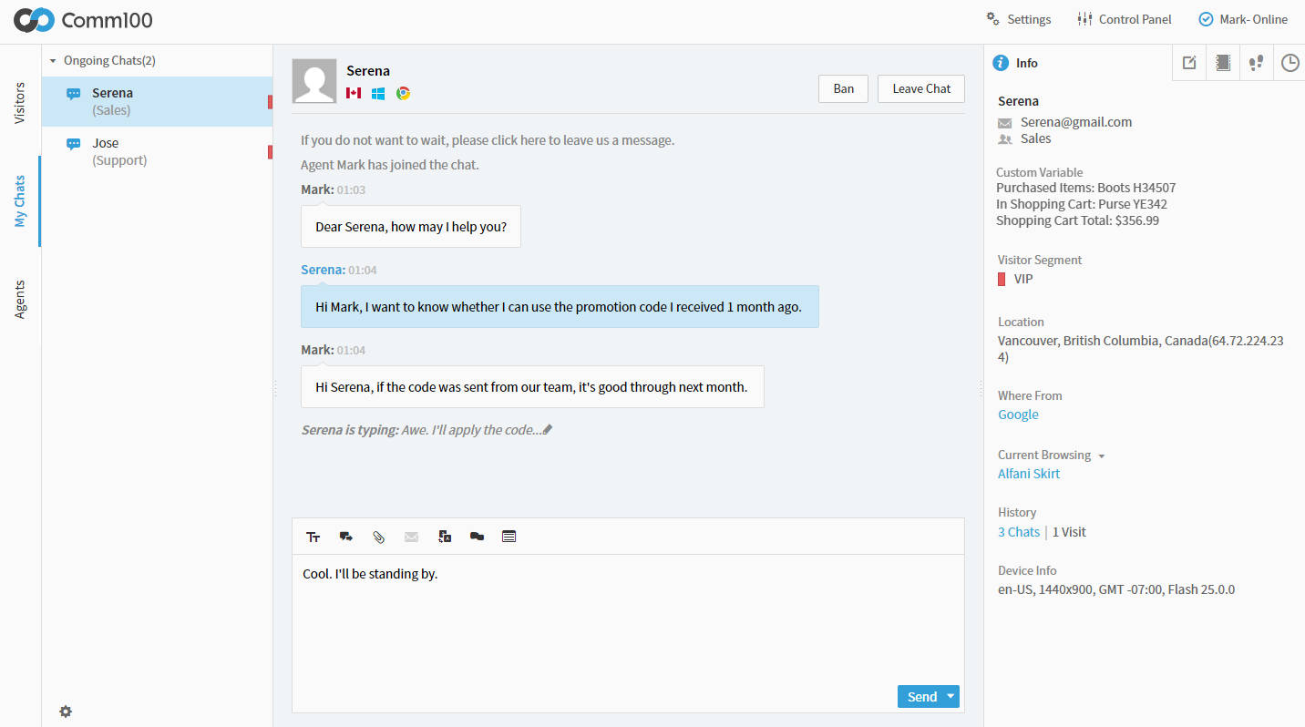 Comm100 Live Chat Pricing, Reviews and Features (July 2020 ...