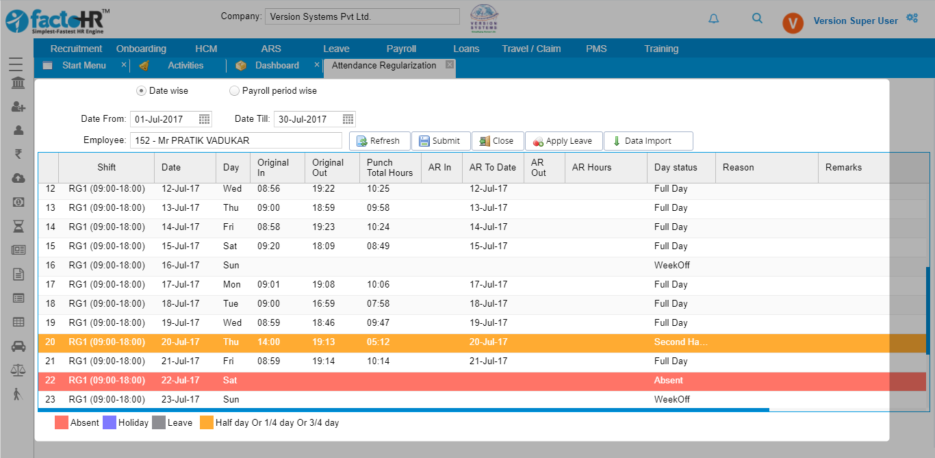 factoHR Pricing, Reviews and Features (December 2019) - SaaSworthy.com