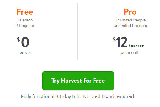 Harvest Pricing, Reviews and Features (June 2020) - SaaSworthy.com