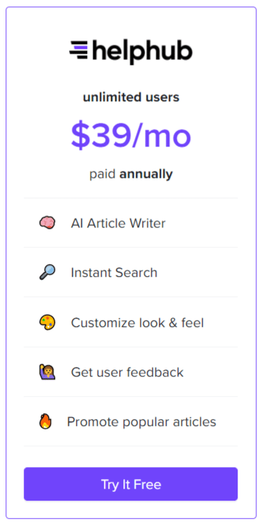 HelpHub Pricing, Reviews and Features (February 2021) - SaaSworthy.com