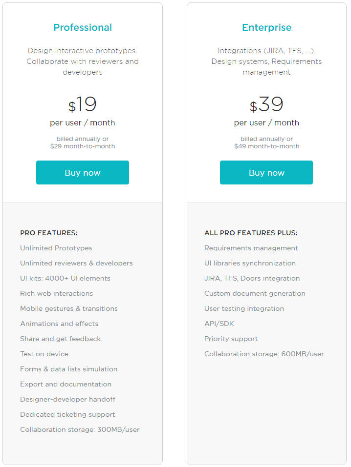 Justinmind Pricing, Reviews and Features (June 2020) - SaaSworthy.com