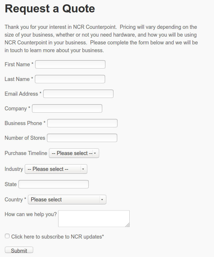 NCR Counterpoint Pricing, Reviews and Features (July 2020) - SaaSworthy.com