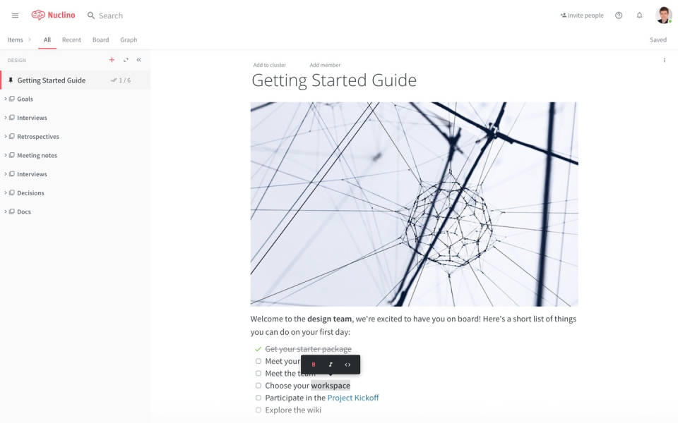 Nuclino Pricing, Reviews and Features (June 2020) - SaaSworthy.com