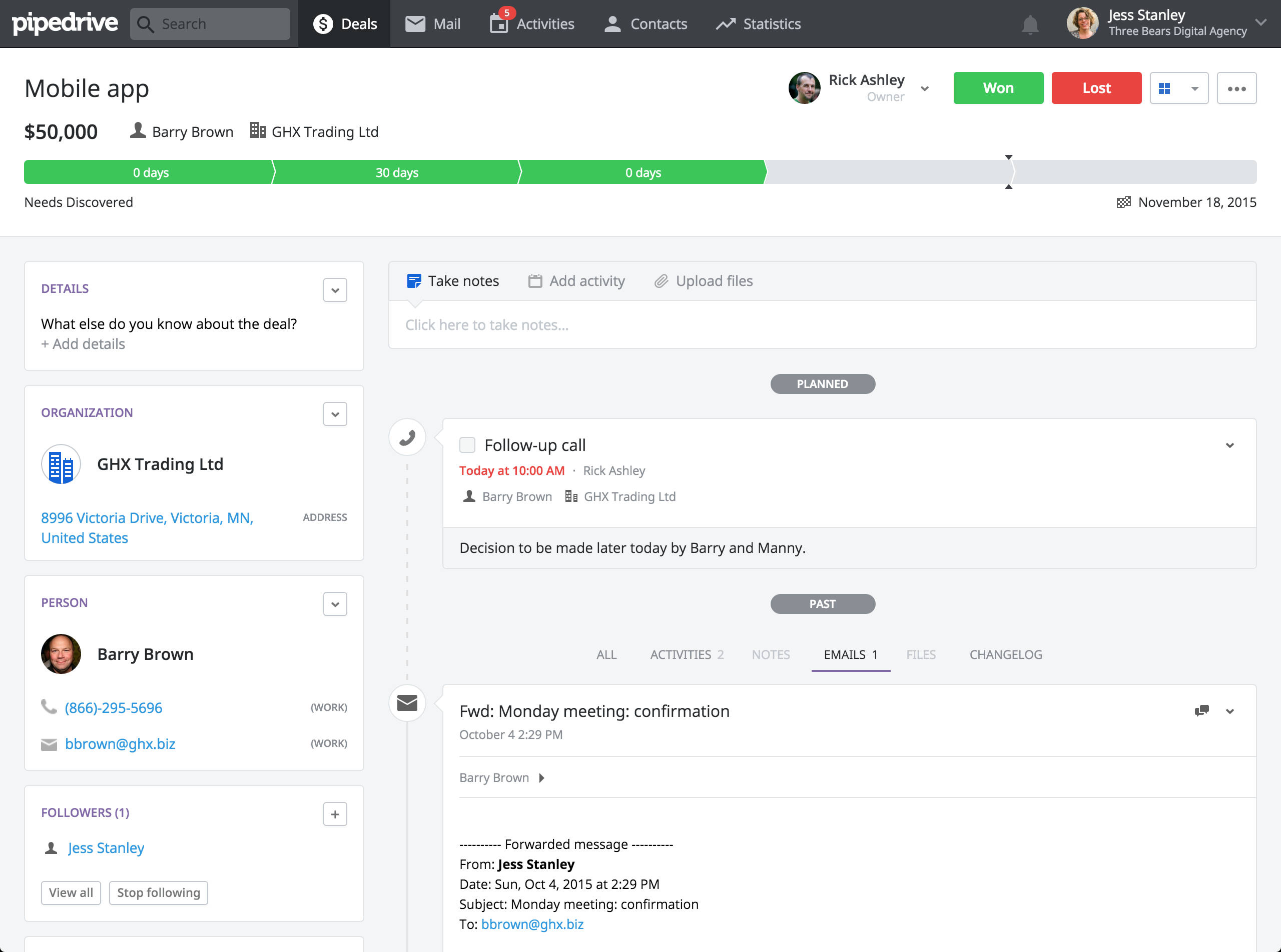 Pipedrive Pricing, Reviews and Features (December 2019) - SaaSworthy.com