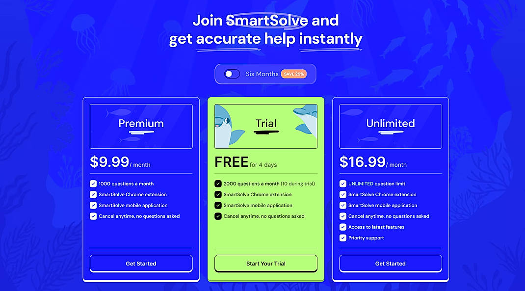 SmartSolve - Features & Pricing (January 2026)
