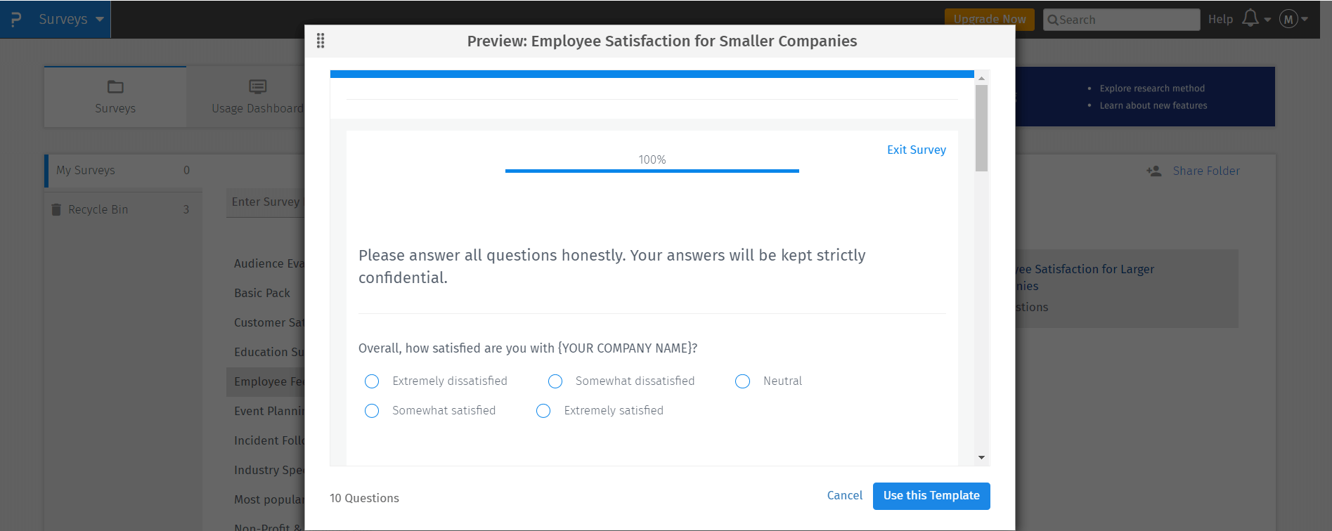Questionpro Calculadora