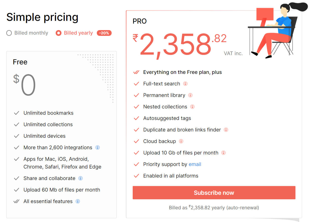 Raindrop.io Pricing, Reviews and Features (November 2020) - SaaSworthy.com