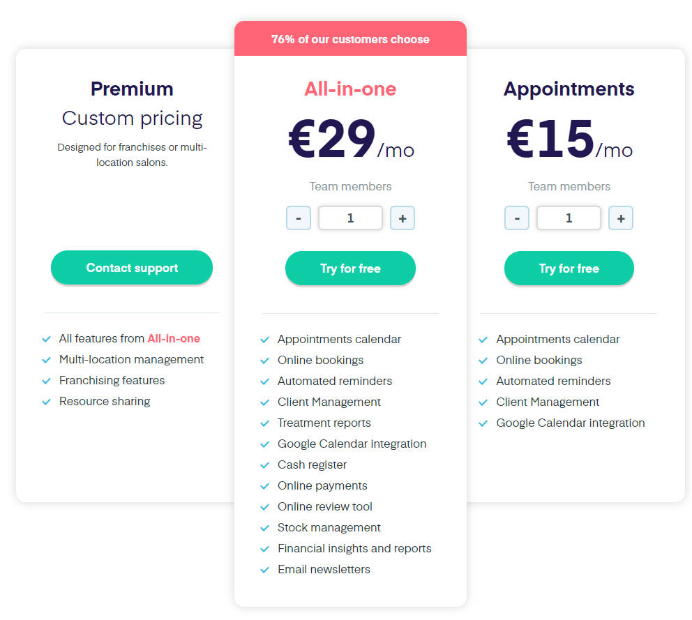 Salonized Pricing, Reviews and Features (October 2020) - SaaSworthy.com