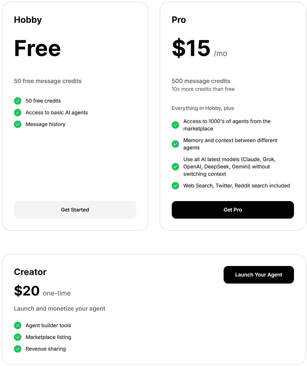 AgentSea Pricing: Cost and Pricing plans