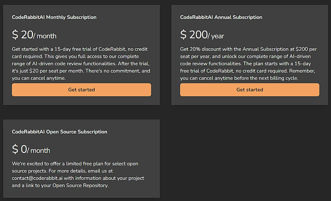 CodeRabbit Pricing: Cost and Pricing plans