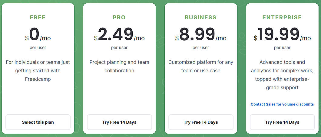 Freedcamp - Features, Reviews & Pricing (December 2025)
