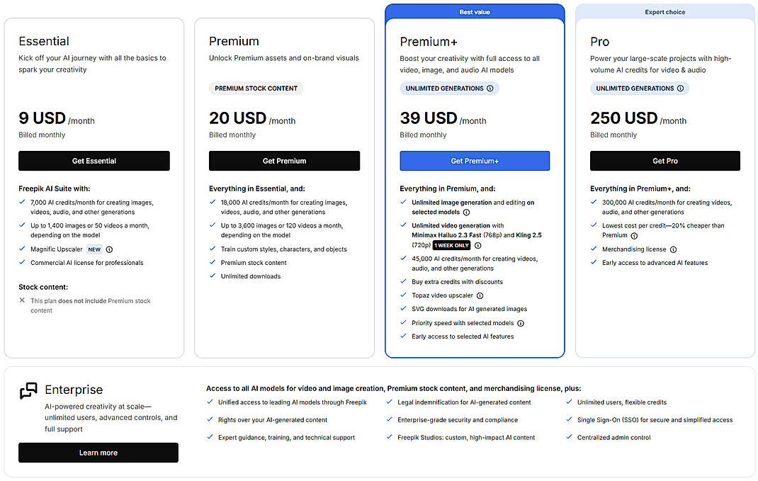 Freepik Features, Reviews & Pricing (December 2025)