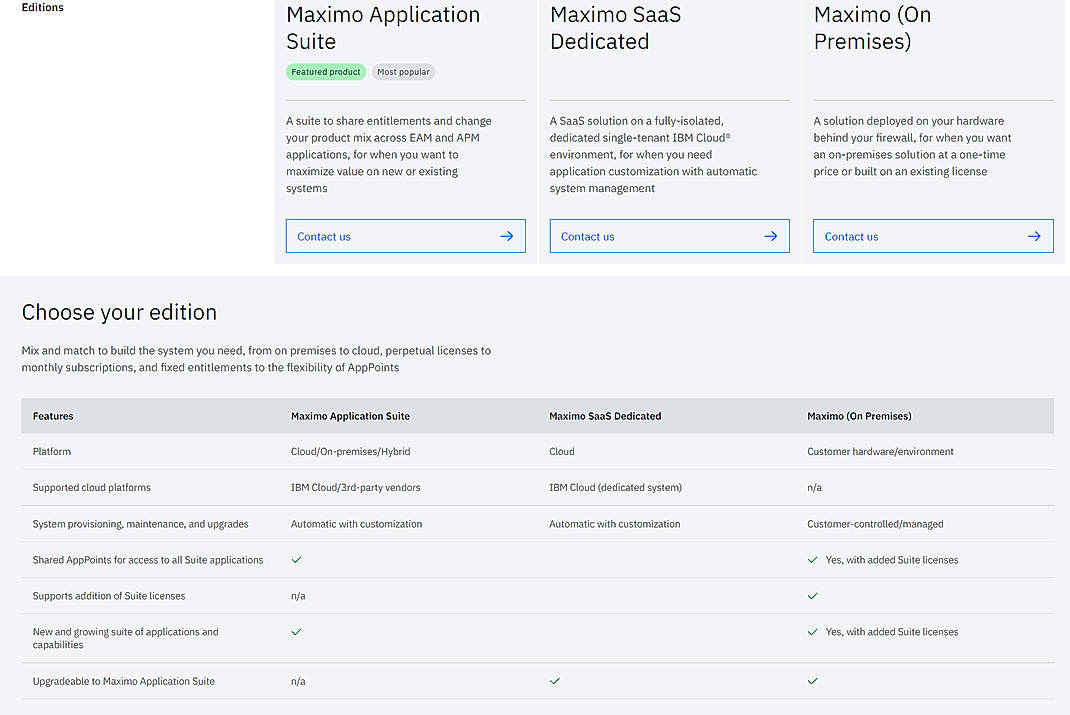 IBM Maximo - Features, Reviews & Pricing (December 2025)