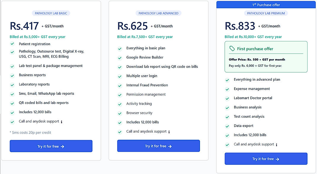 Labsmart Pricing: Cost and Pricing plans