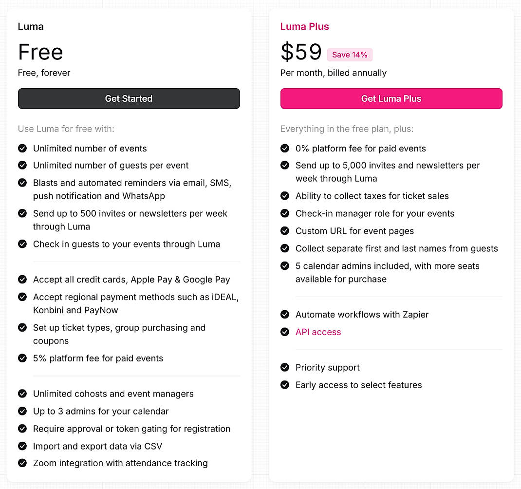 Luma Pricing (February 2026): Compare Plans & Find the Best One ...