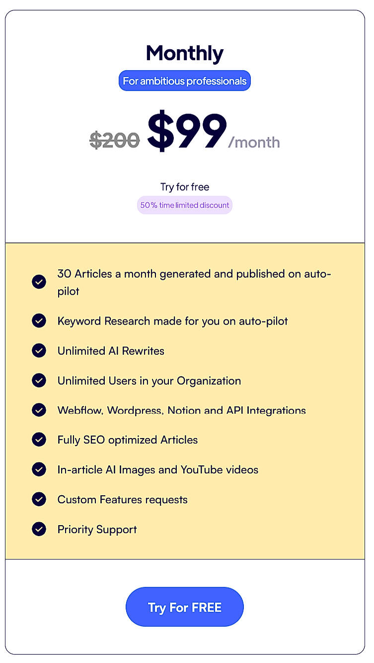 Outrank - Features & Pricing (December 2025)