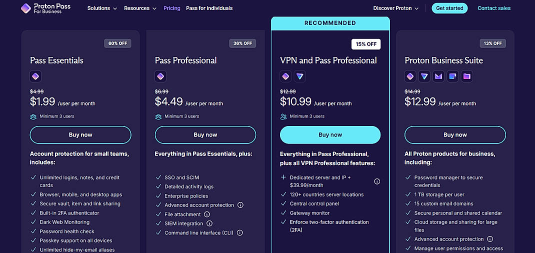 Proton Pass Pricing: Cost and Pricing plans