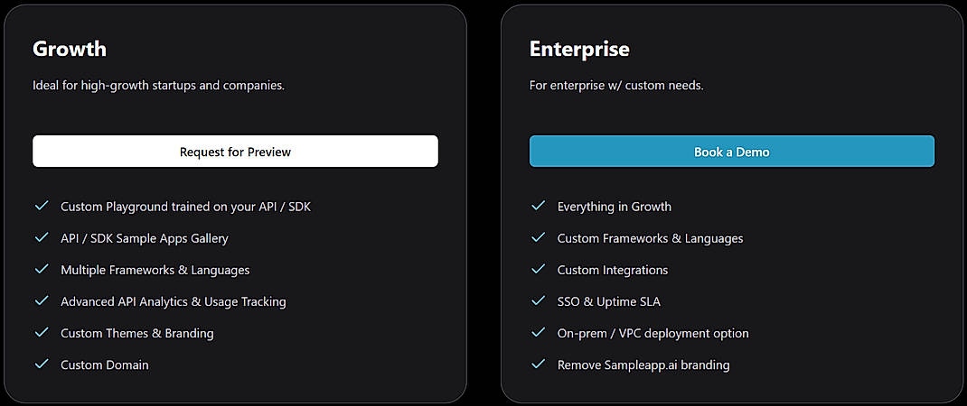 sampleapp.ai - Features & Pricing (January 2026)