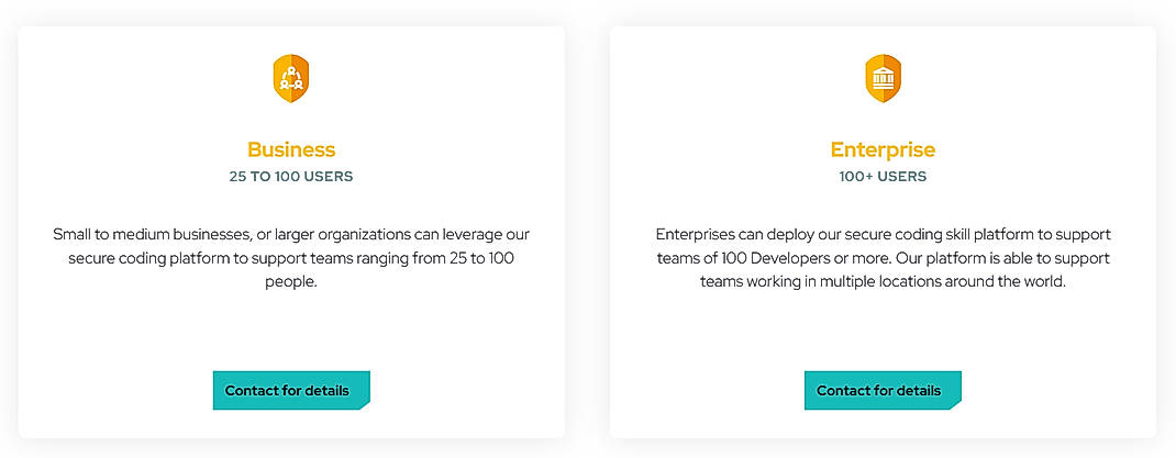 Secure Code Warrior Pricing: Cost and Pricing plans