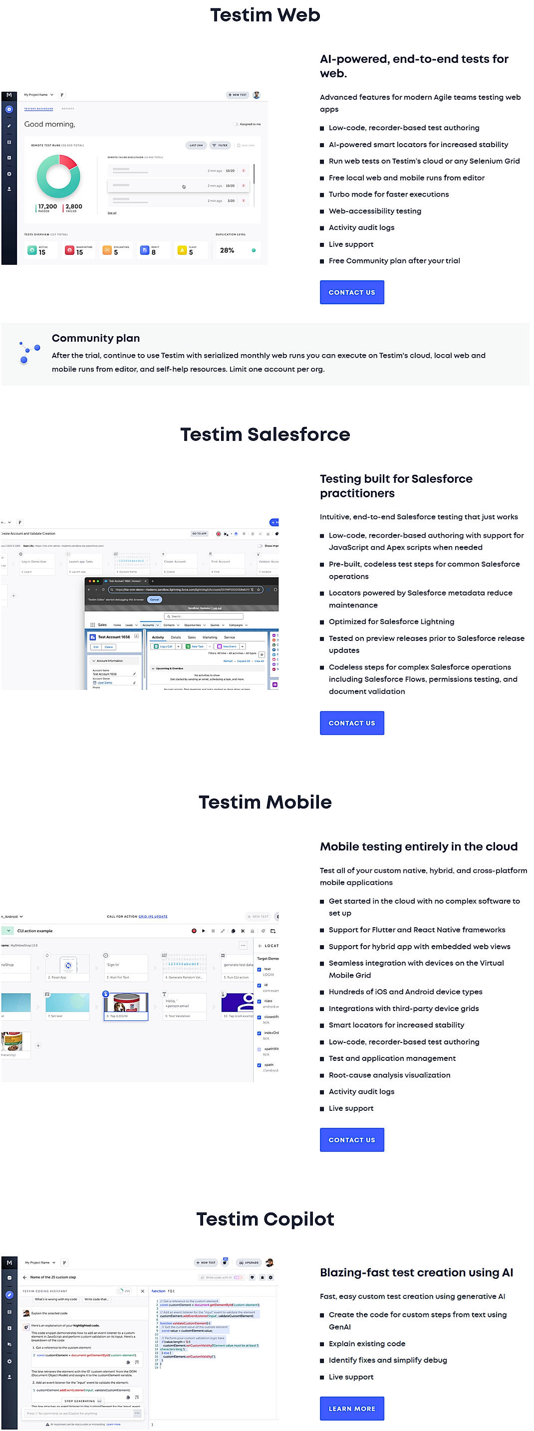 Testim Pricing: Cost and Pricing plans