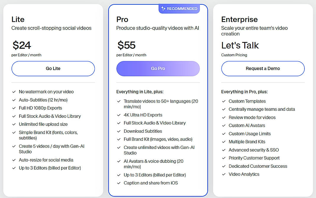 VEED Pricing (December 2025): Compare Plans & Find the Best One ...