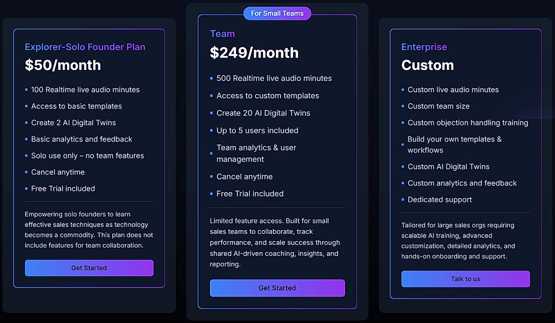 Sellible Pricing: Cost and Pricing plans