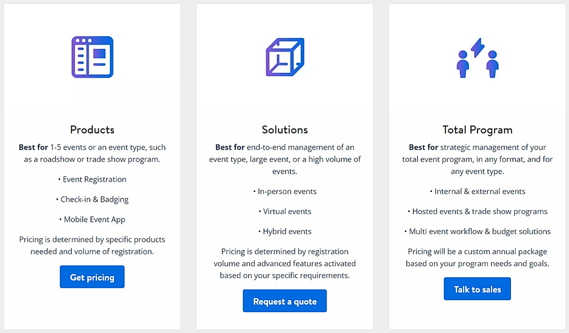 Cvent Pricing: Cost and Pricing plans