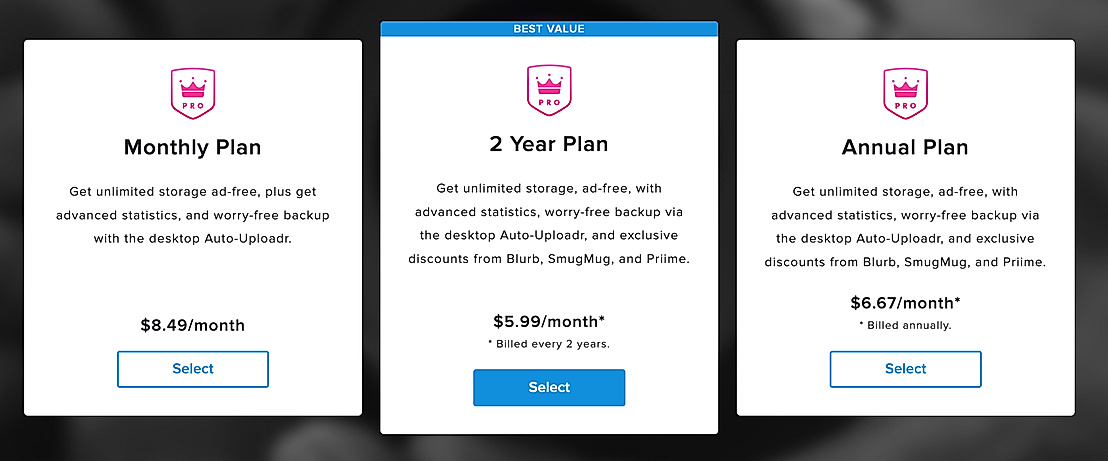 Flickr Pricing: Cost and Pricing plans