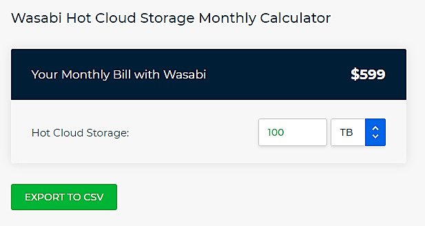 Wasabi Pricing: Cost and Pricing plans