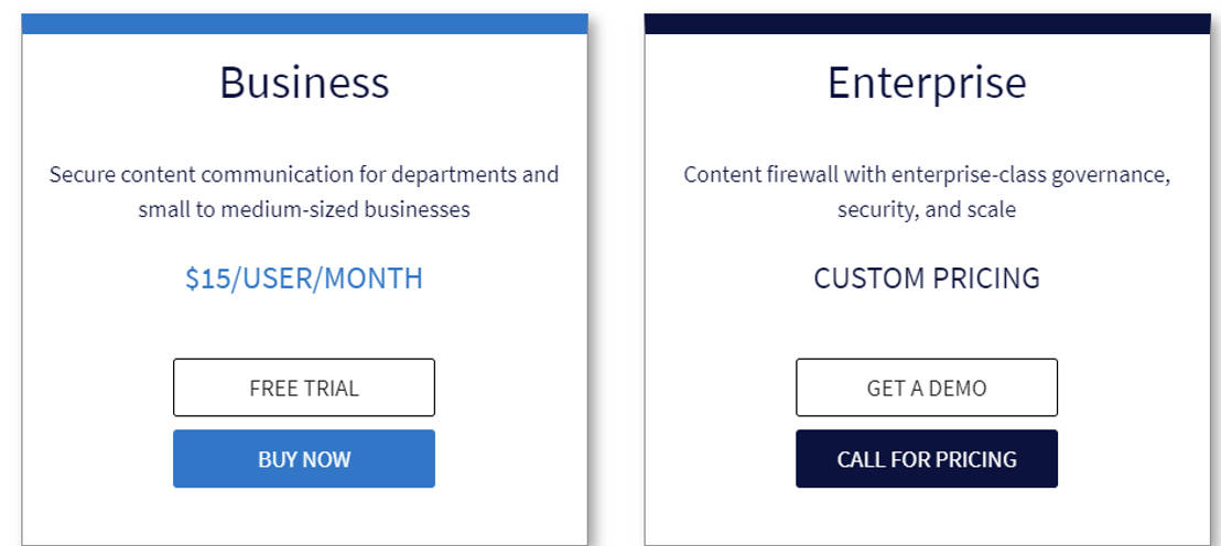 Accellion Pricing: Cost and Pricing plans