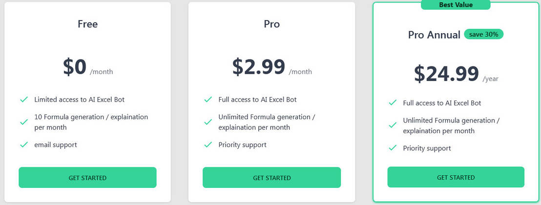 AI Excel Bot Pricing, Reviews and Features (July 2023) - SaaSworthy.com