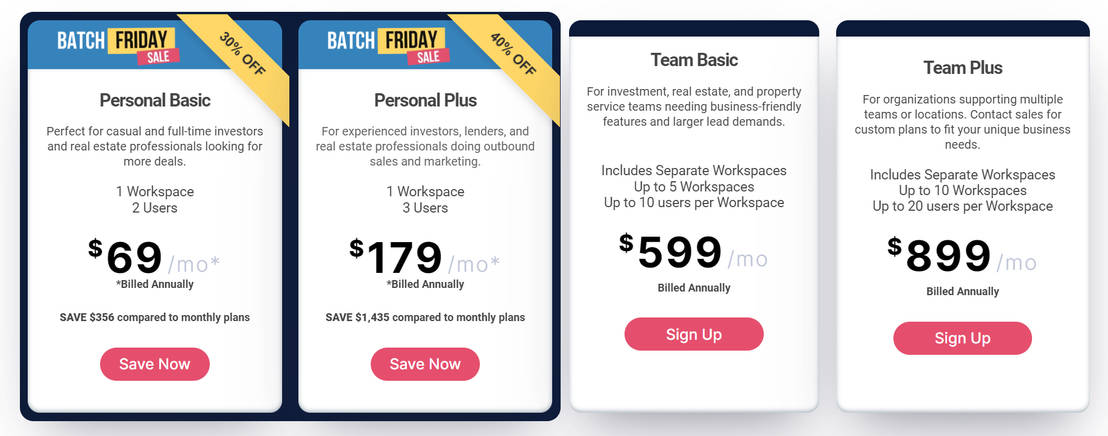 BatchLeads Pricing: Cost and Pricing plans