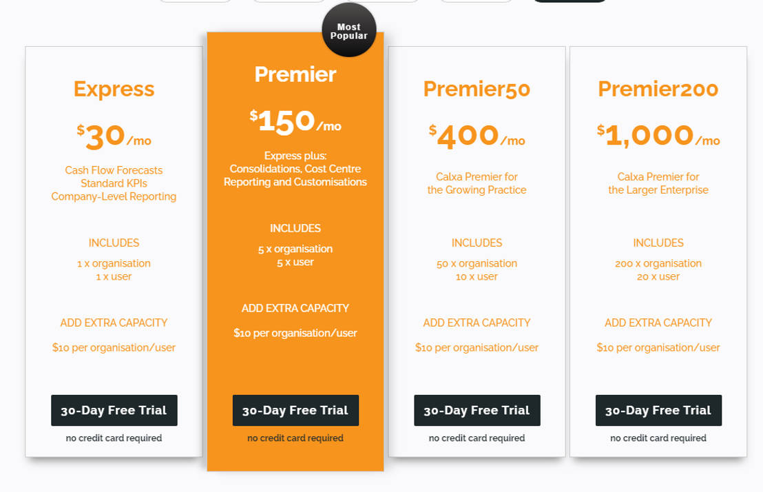 Calxa Pricing: Cost and Pricing plans