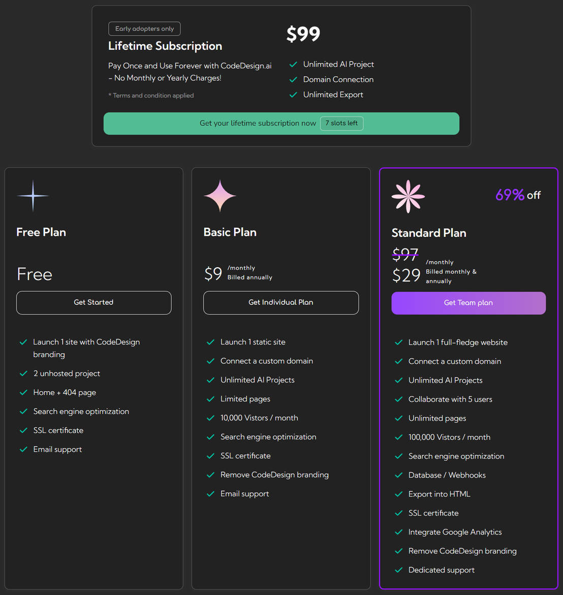 CodeDesign AI Pricing, Reviews and Features (August 2023) - SaaSworthy.com