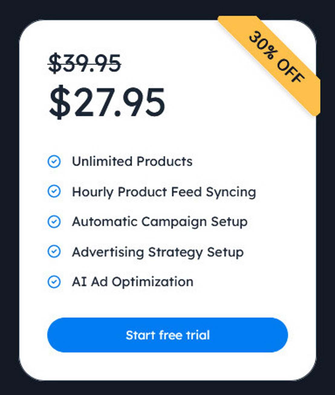 Easy Ads Pricing: Cost and Pricing plans