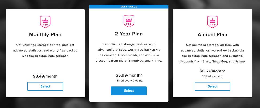 Flickr Pricing: Cost and Pricing plans