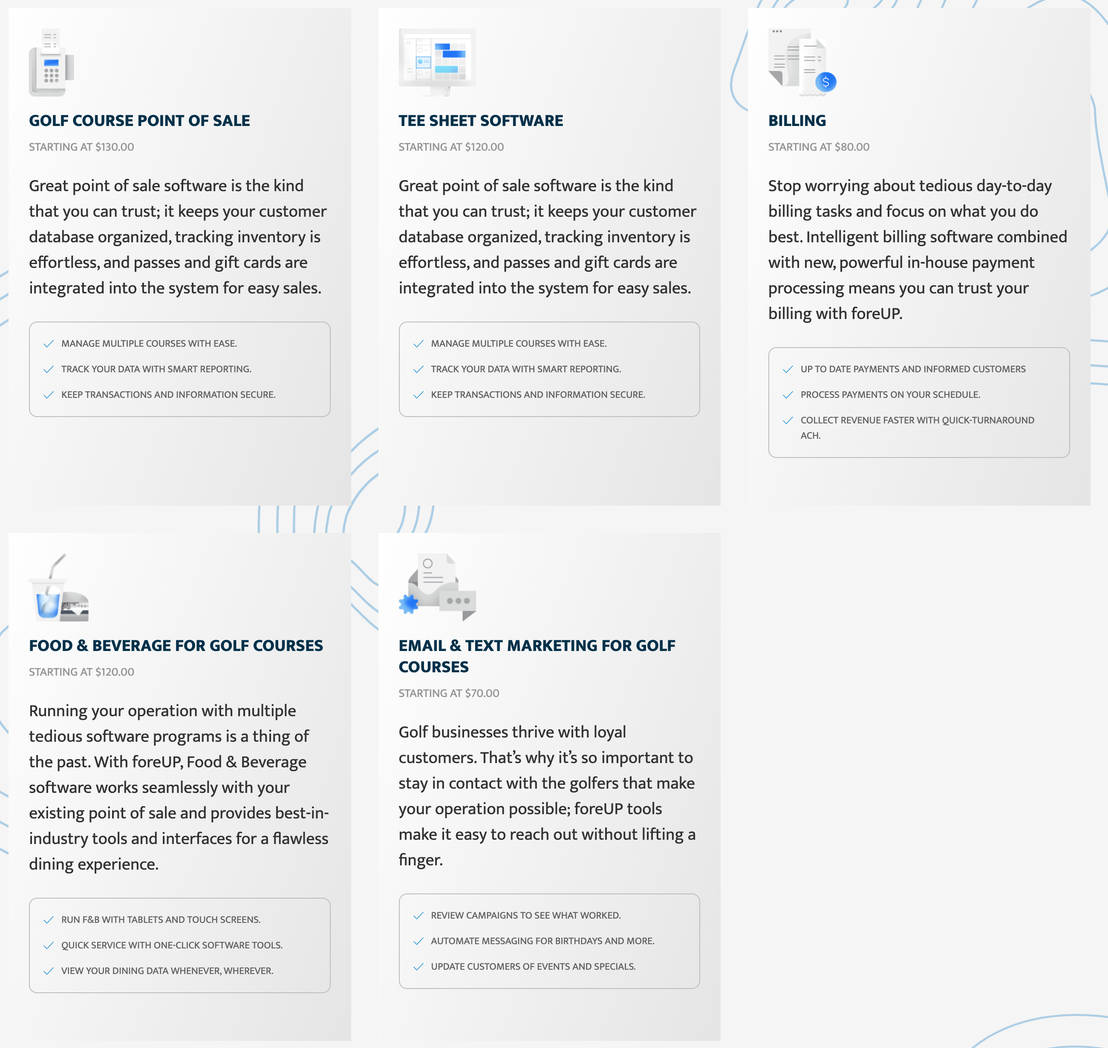 foreUP Pricing: Cost and Pricing plans