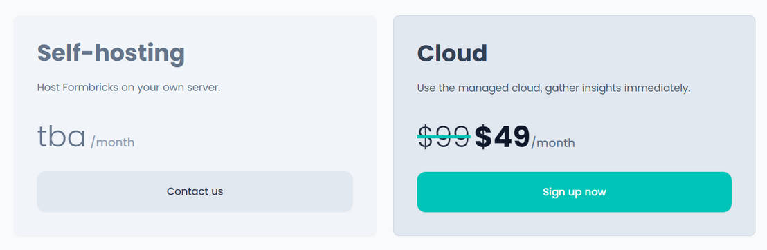Formbricks Pricing: Cost and Pricing plans