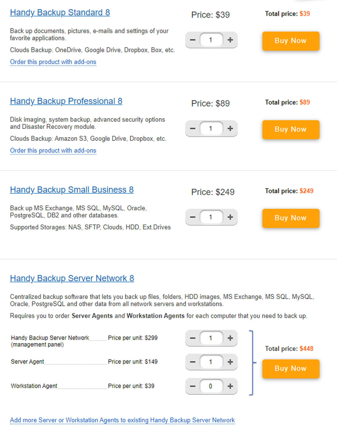 Handy Backup Pricing, Reviews and Features (August 2022) - SaaSworthy.com