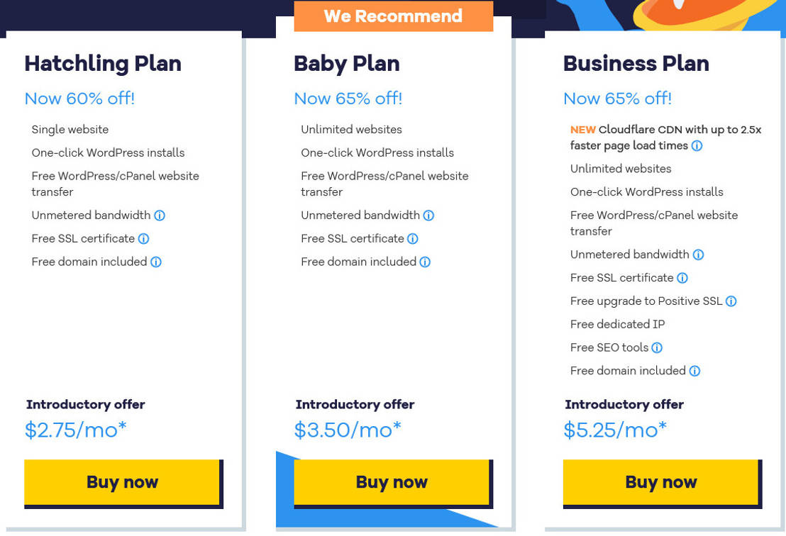 HostGator Pricing: Cost and Pricing plans