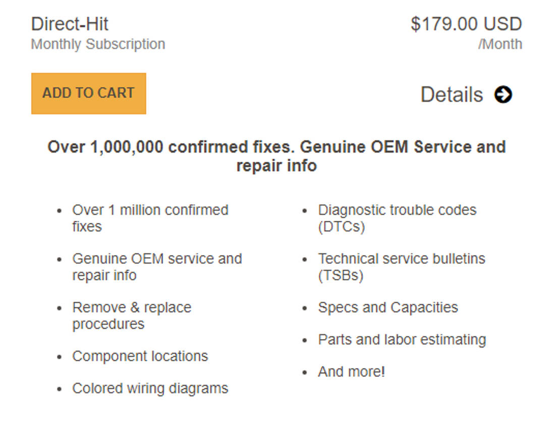 Identifix Pricing: Cost and Pricing plans